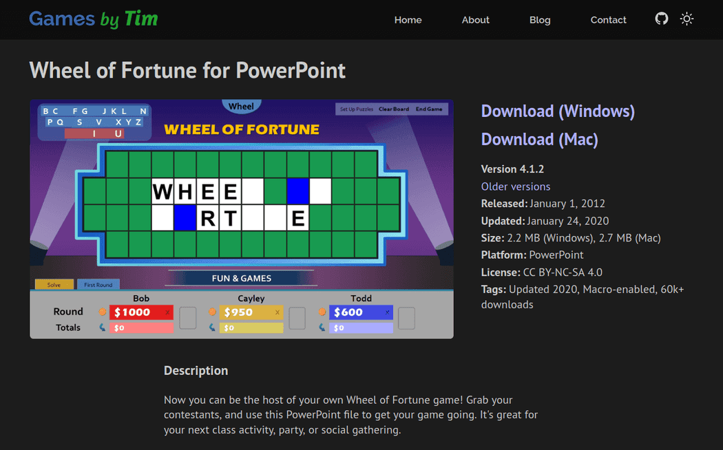 Welcome to the new Games by Tim! - Games by Tim