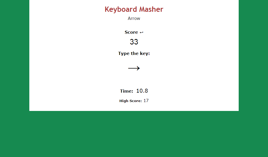 Keyboard Masher - Games by Tim